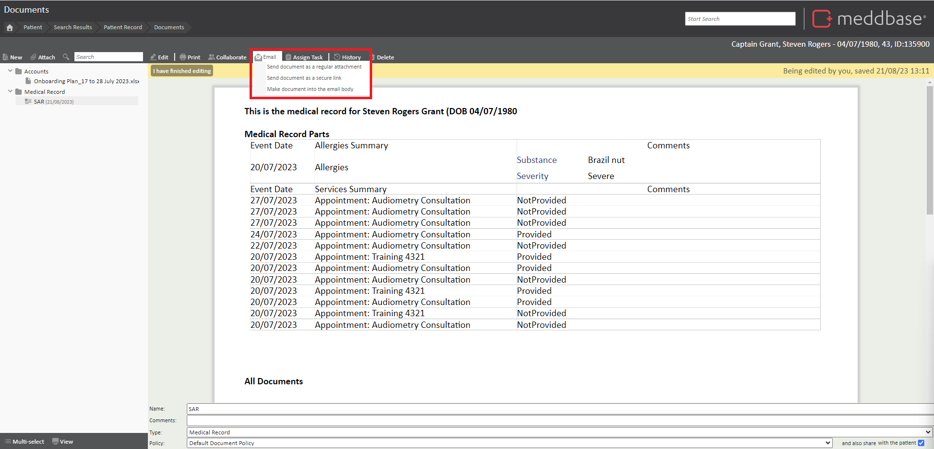 Subject Access (SAR) Requests – Meddbase Help Center