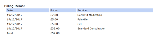 Template Codes - Invoices – Meddbase Help Center